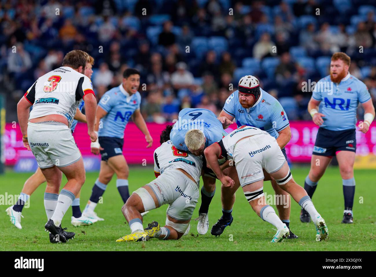 Sydney, Australia. 26 aprile 2024. Lachlan Swinton dei Waratahs è ...