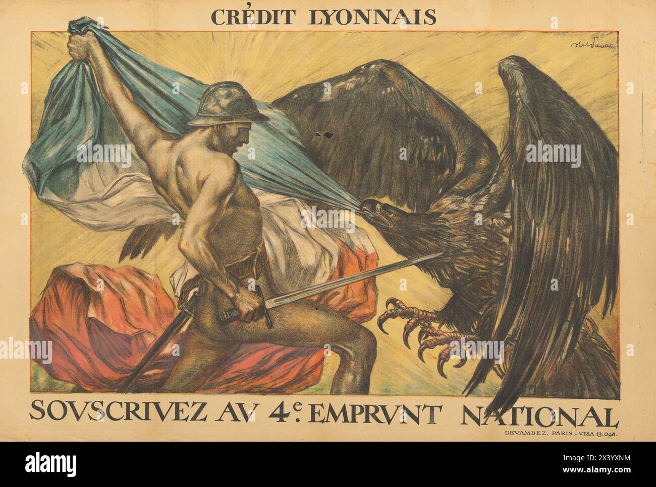 Ww1 french propaganda poster immagini e fotografie stock ad alta ...