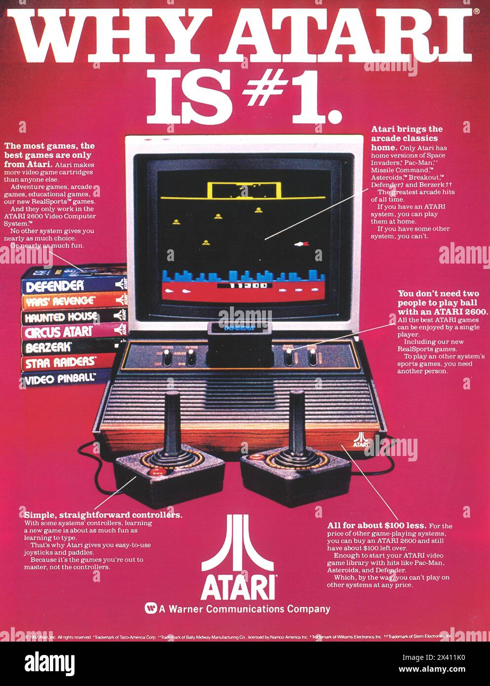 Atari 2600 video computer system immagini e fotografie stock ad alta ...