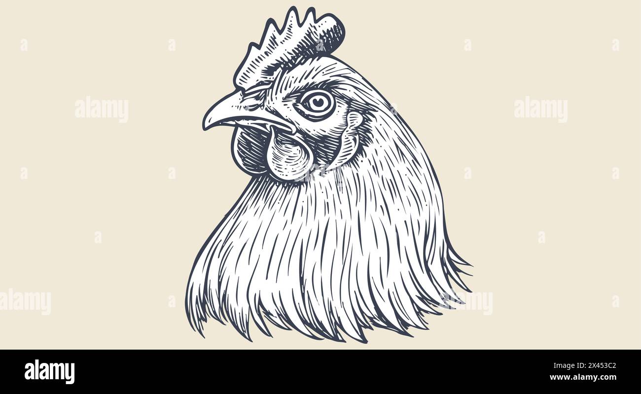 Sagoma Della Testa Di Pollo