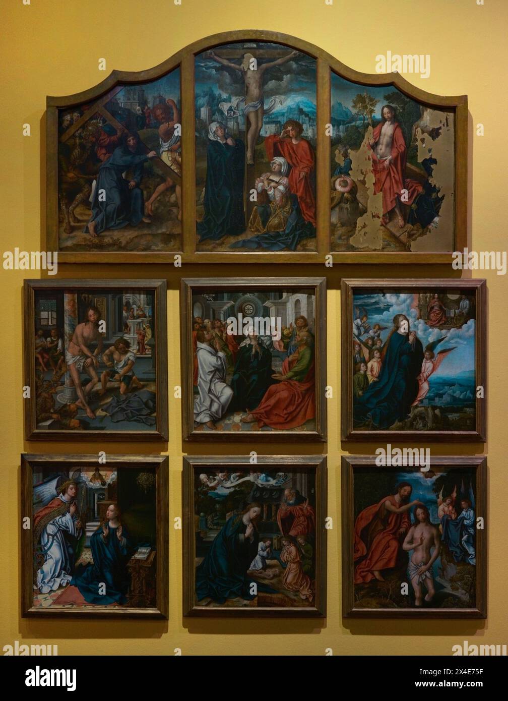 Pieter Coecke van Aelst (1502-1550). Pittore e incisore fiammingo. Pala d'altare raffigurante ...