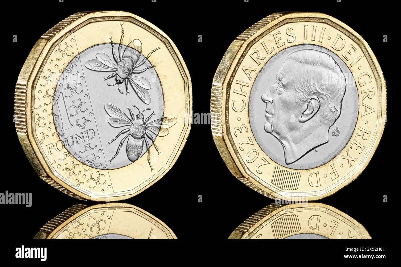 La prima moneta da £1 con il ritratto di re Carlo III emessa nel Regno ...