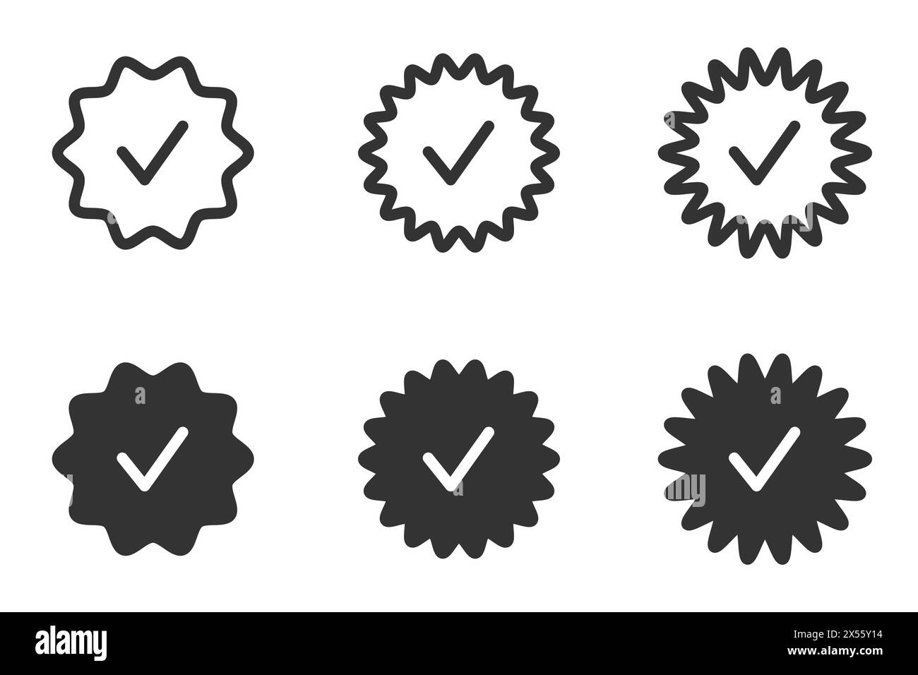 Segno di spunta di verifica Immagini Vettoriali Stock - Alamy