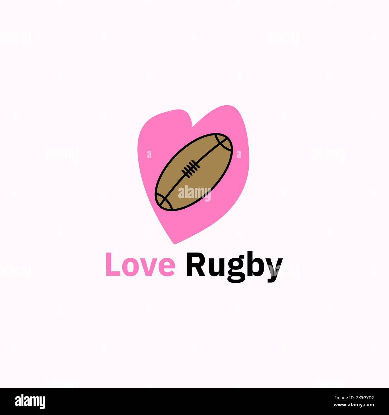 Pallone da rugby Immagini Vettoriali Stock - Alamy
