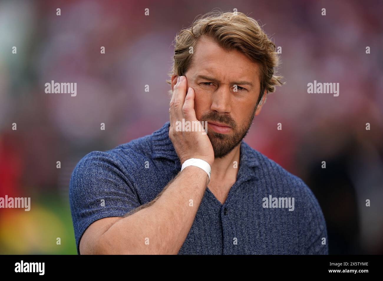 L'ex capitano inglese e Pundit ITV Chris Robshaw prima del Gallagher ...