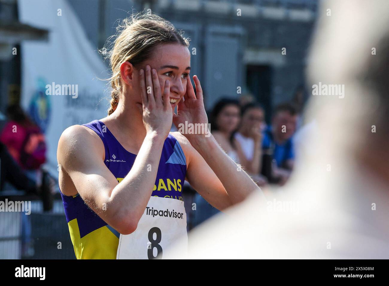 Mary Peters Track, Belfast, Irlanda del Nord, Regno Unito. 11 maggio ...