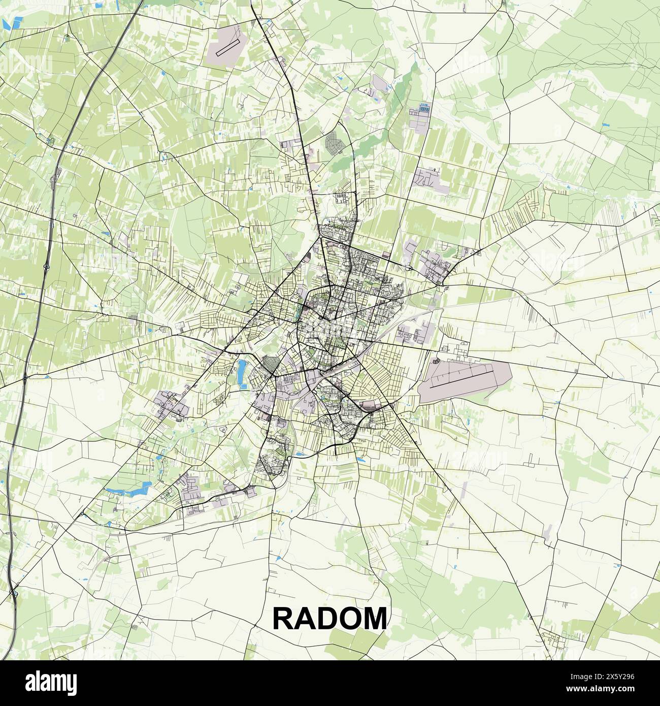 Stampa della mappa della polonia Immagini Vettoriali Stock - Alamy