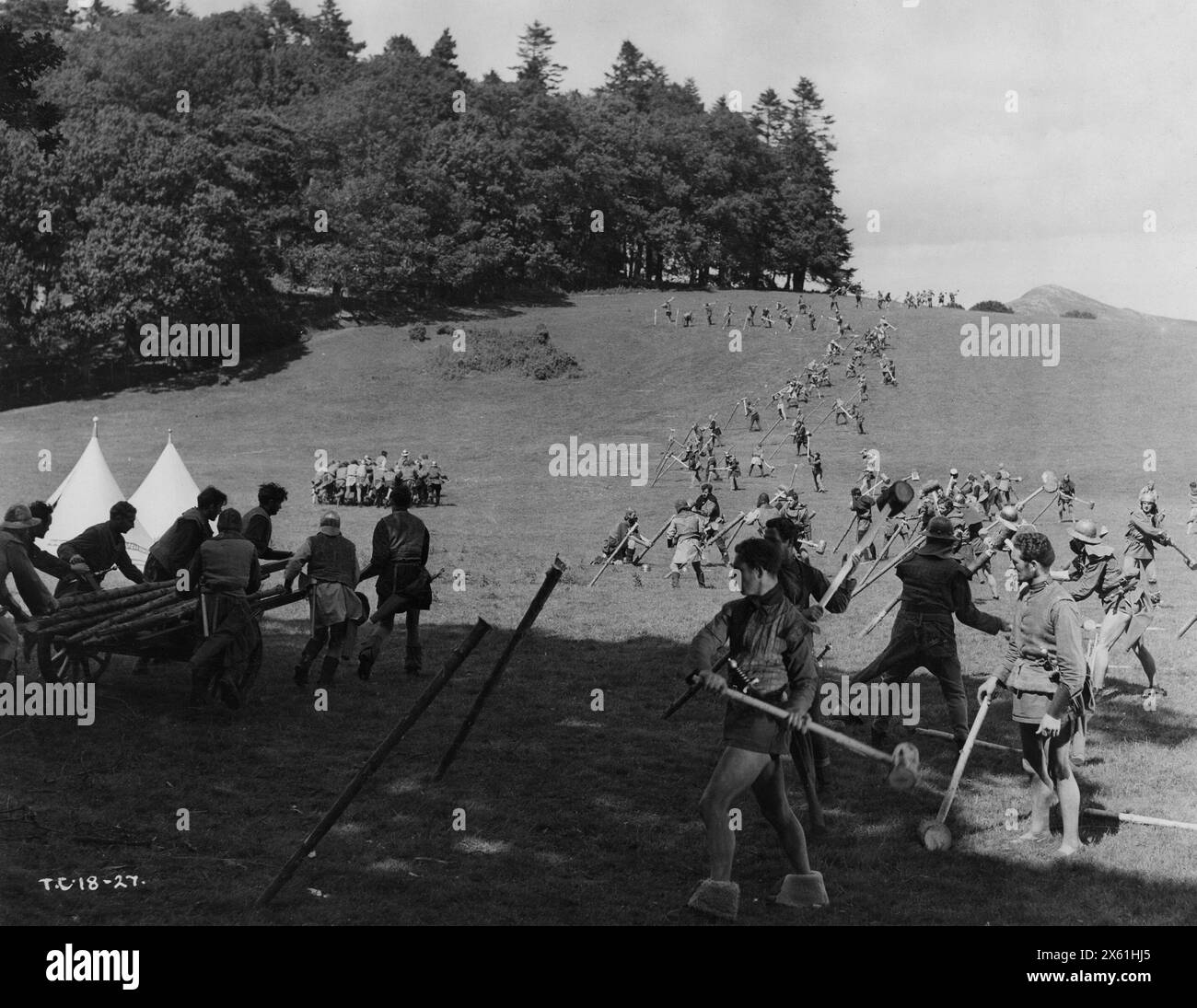 Scena di battaglia da HENRY V 1944 regista LAURENCE OLIVIER drammaturgo ...