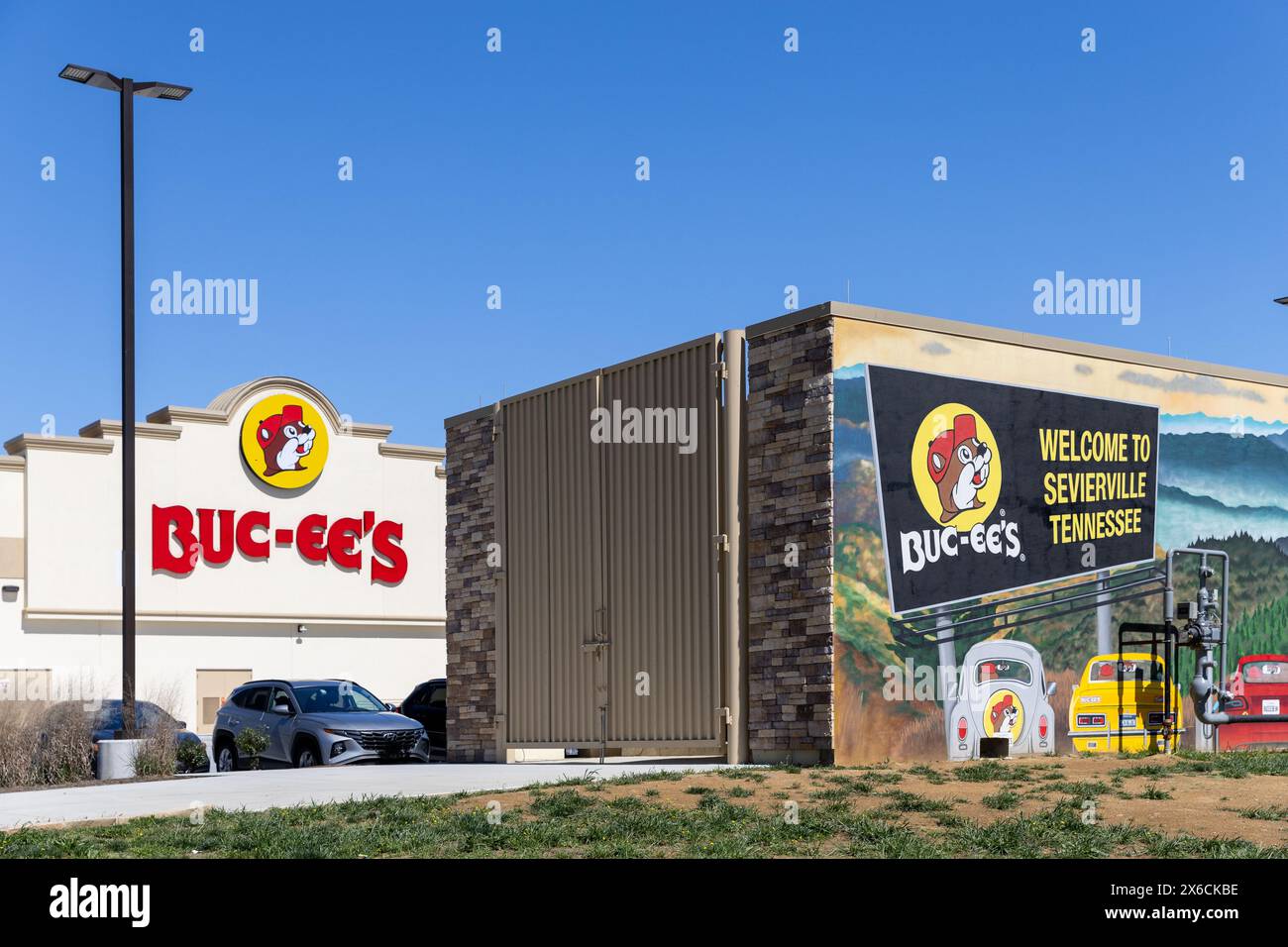 Buc-ee's è una catena di negozi e stazioni di benzina di paese con una ...