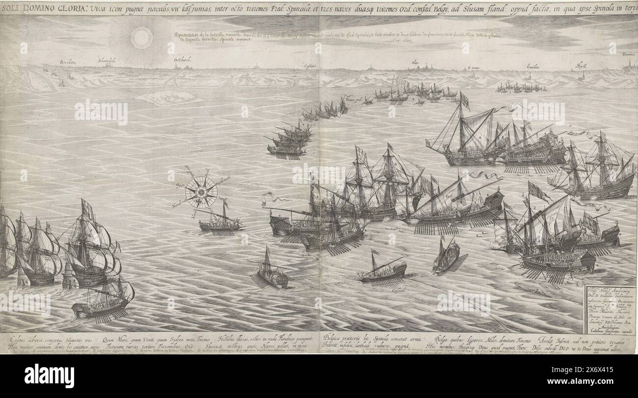 Battaglia in mare in cui le otto galee di Spinola vengono sconfitte ...