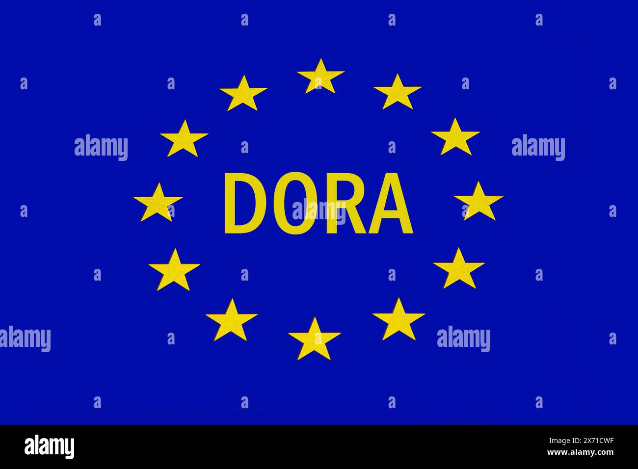 EU-Symbol und Schriftzug DORA EU-Symbol und Schriftzug DORA, 17.05.2024 ...