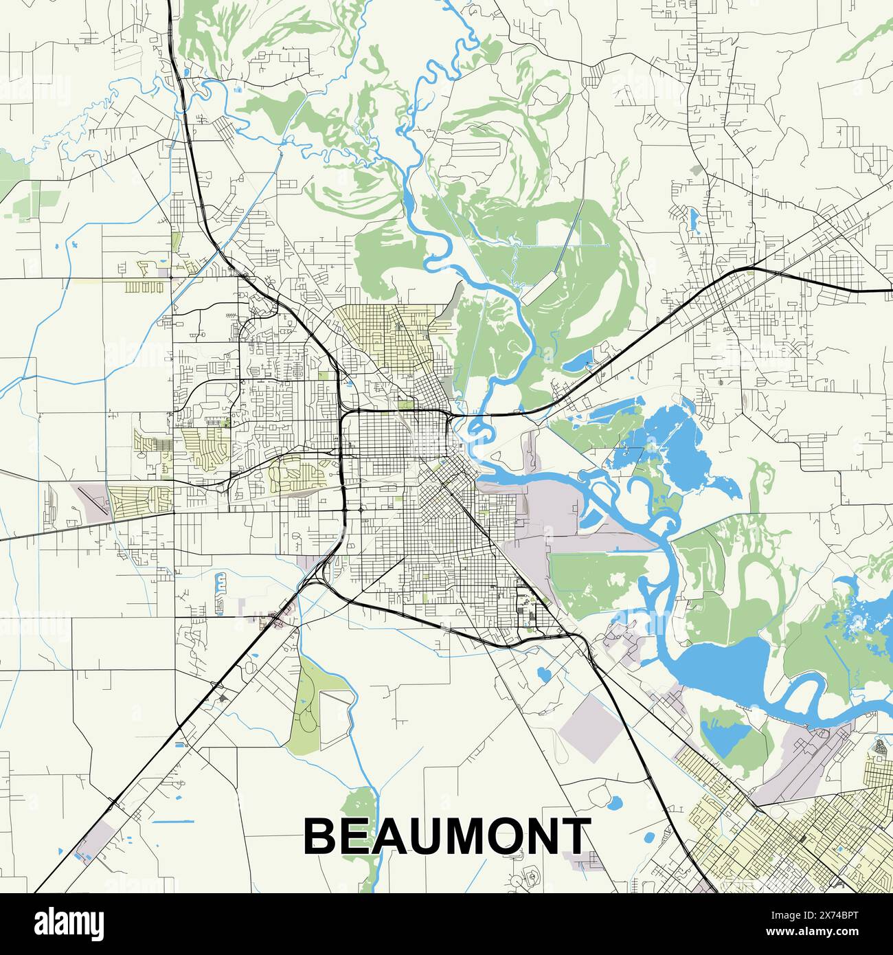 Mappa di beaumont Immagini Vettoriali Stock - Alamy