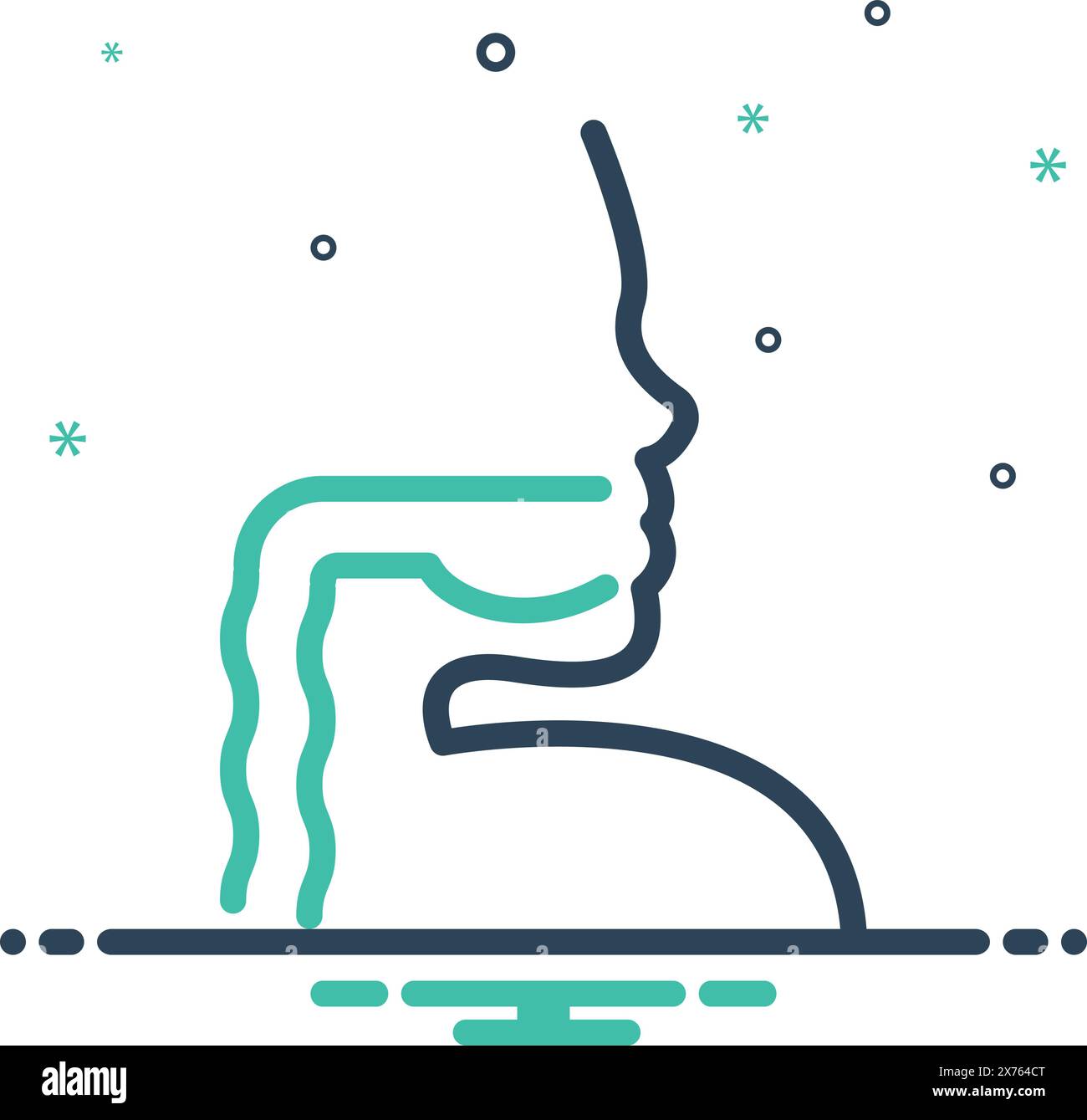 Faringe ed esofago Immagini Vettoriali Stock - Alamy