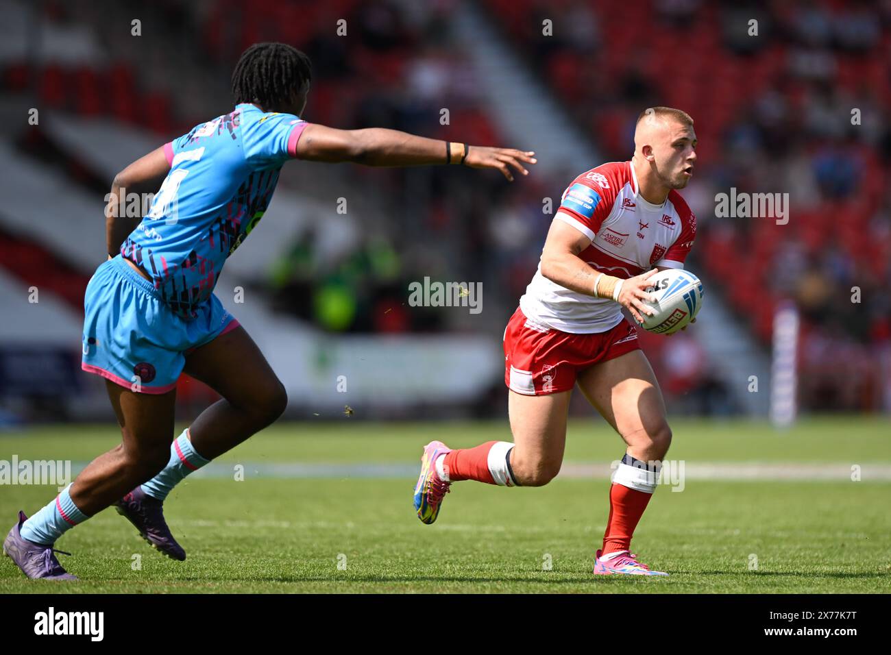 Mikey Lewis di Hull KR durante la semifinale della Betfred Challenge ...