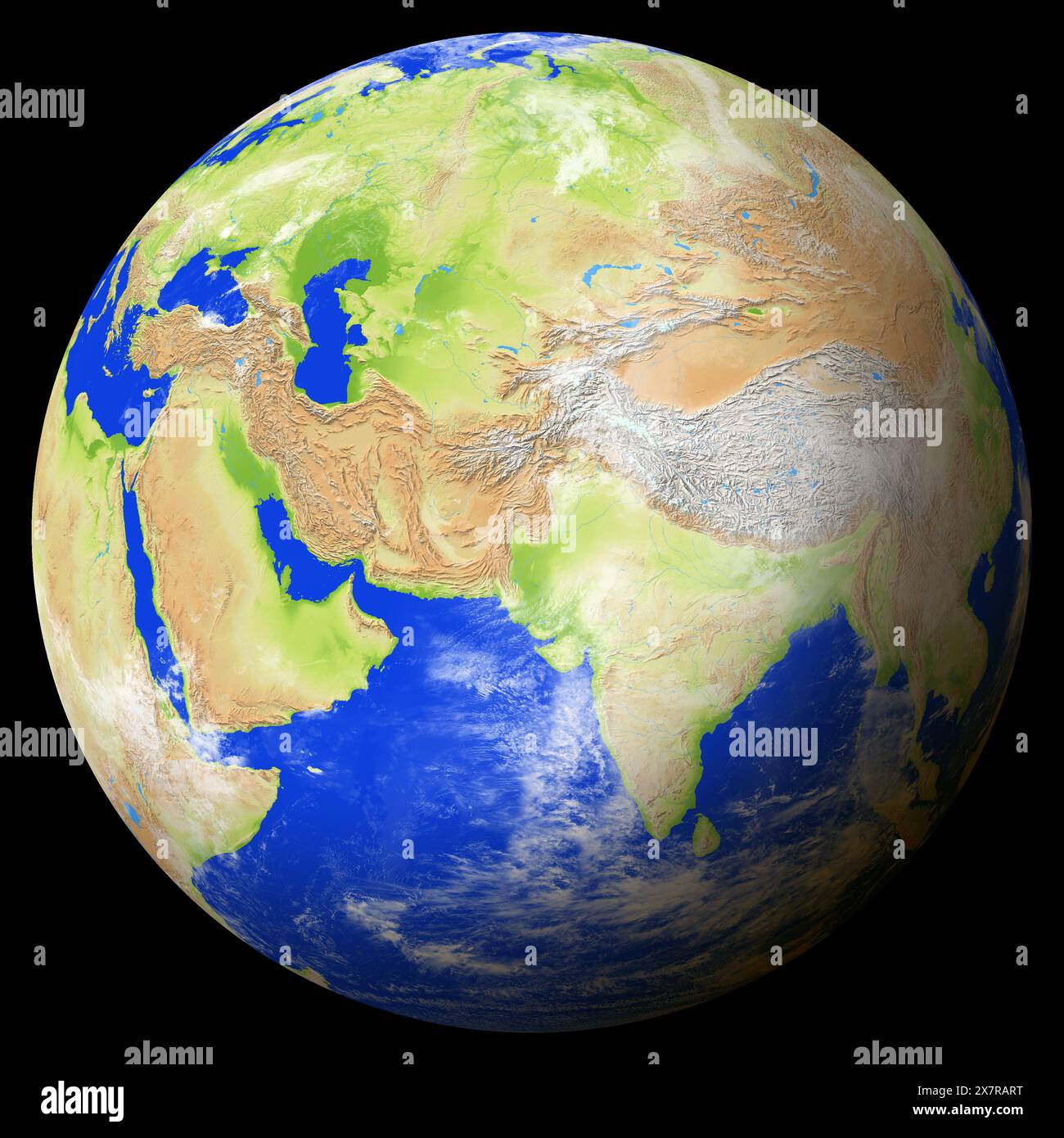 Vista satellitare confini del paese pakistan immagini e fotografie ...