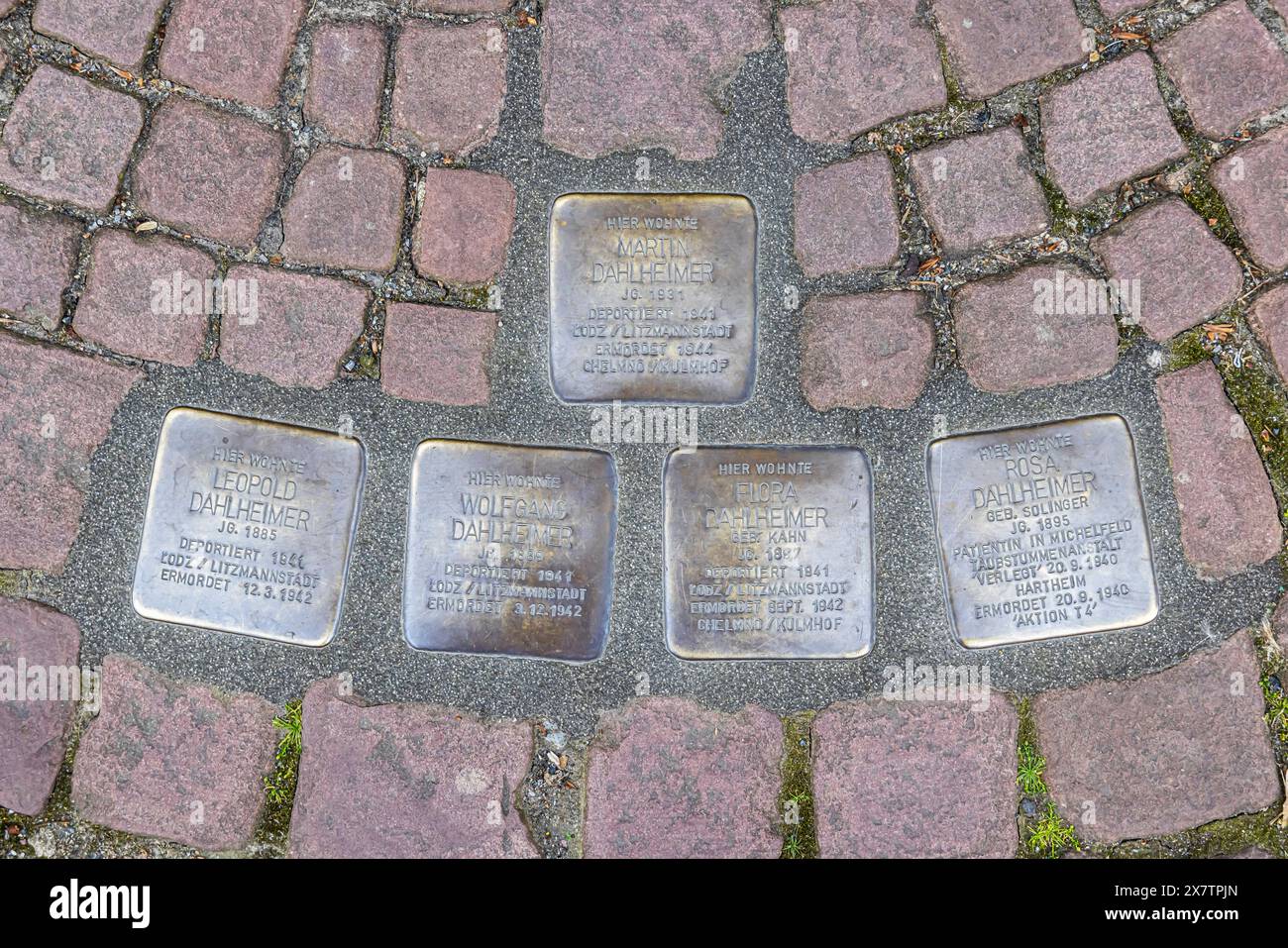 Stolpersteine a Miltenberg, ein Projekt des Künstlers Gunter Demnig ...