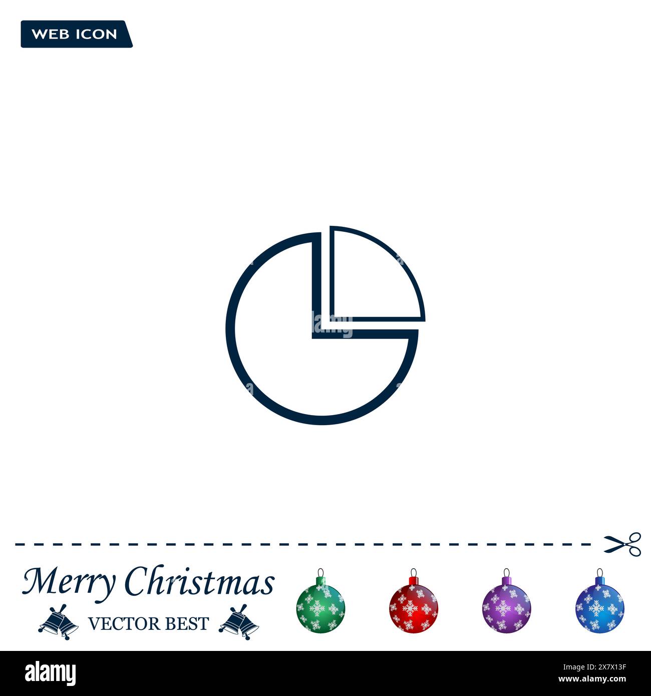 Icona del grafico a torta Immagini Vettoriali Stock - Alamy