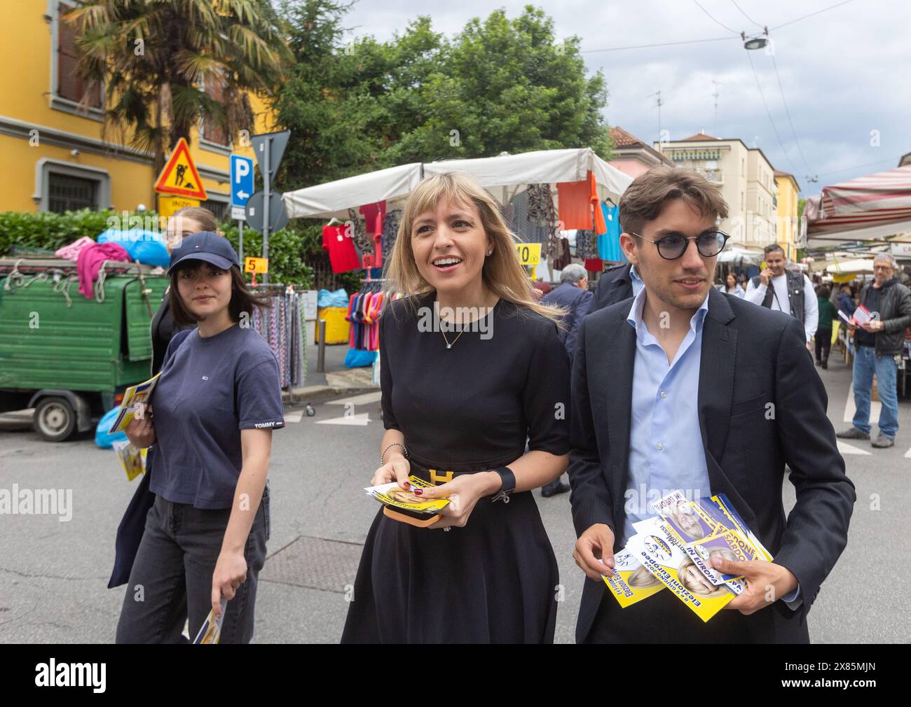 Milano, Italia. 23 maggio 2024. Silvia Sardone in campagna elettorale ...