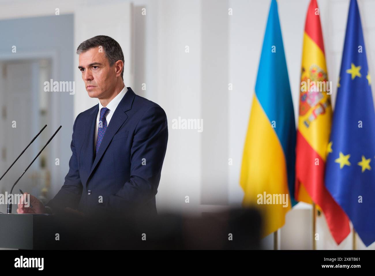 Il primo ministro Pedro Sanchez riceve il presidente ucraino Volodimir ...