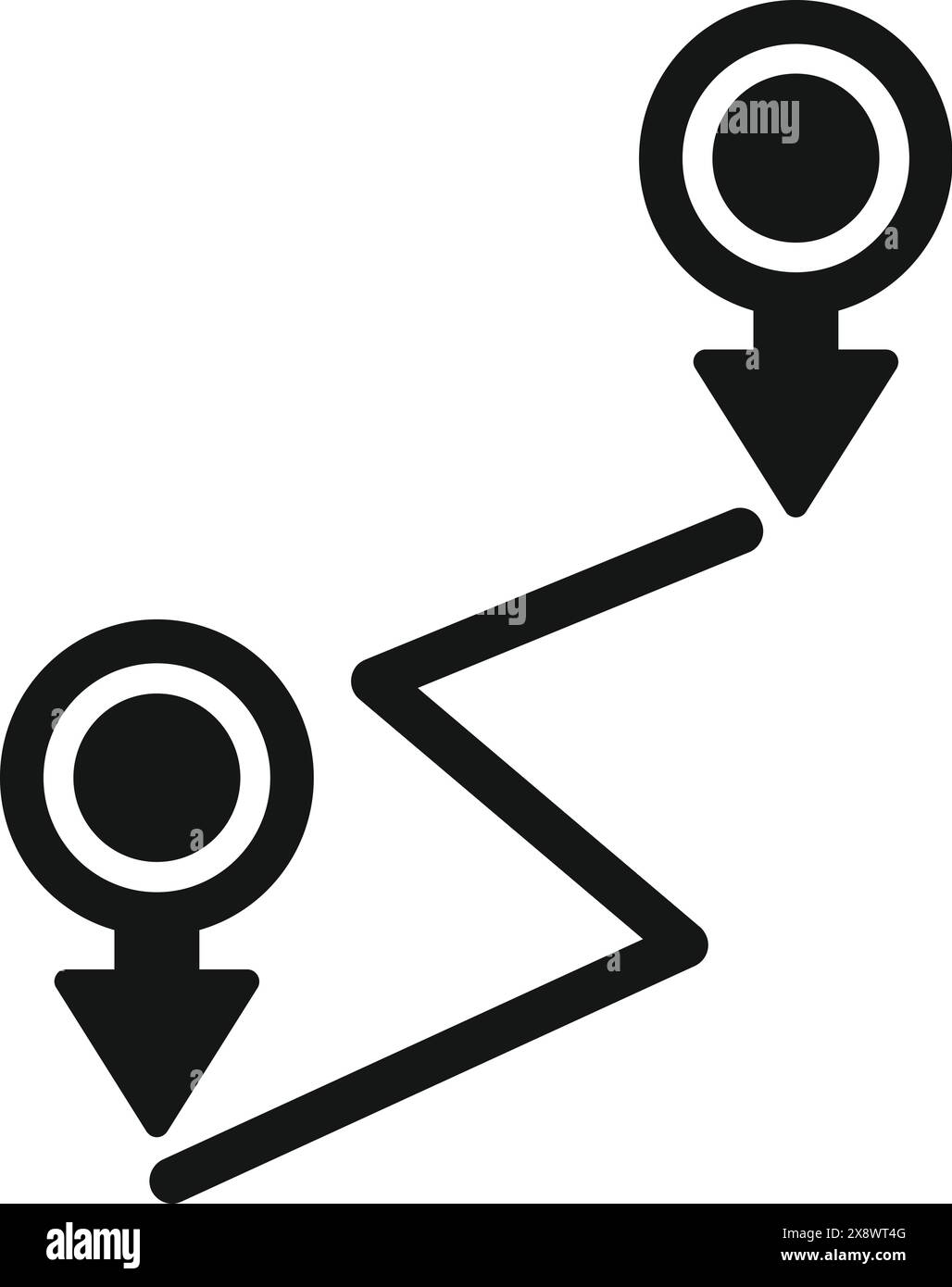 Mappa che indica Foto e Immagini Stock in Bianco e Nero - Alamy