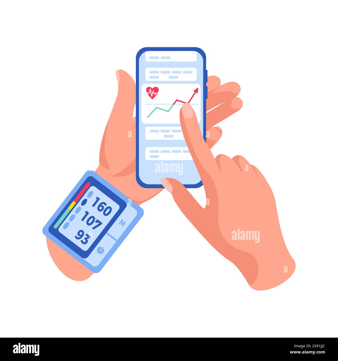 Ritmo cardiaco Immagini Vettoriali Stock - Alamy