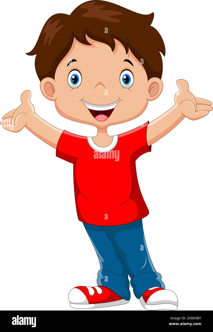Boy cartoon Immagini Vettoriali Stock - Alamy