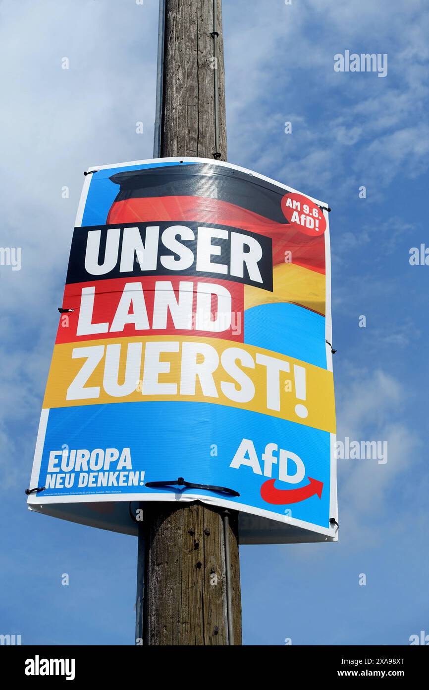 AFD-Wahlplakat - Wahl zum Europäischen Parlament - Die Wahl zum ...