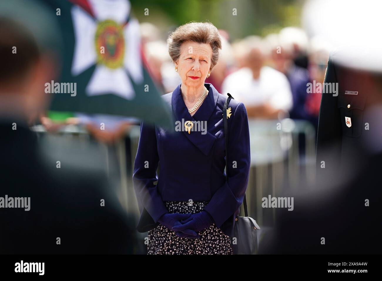 Britain's Princess Anne, Colonel-in-Chief of the Royal Regina Rifles ...