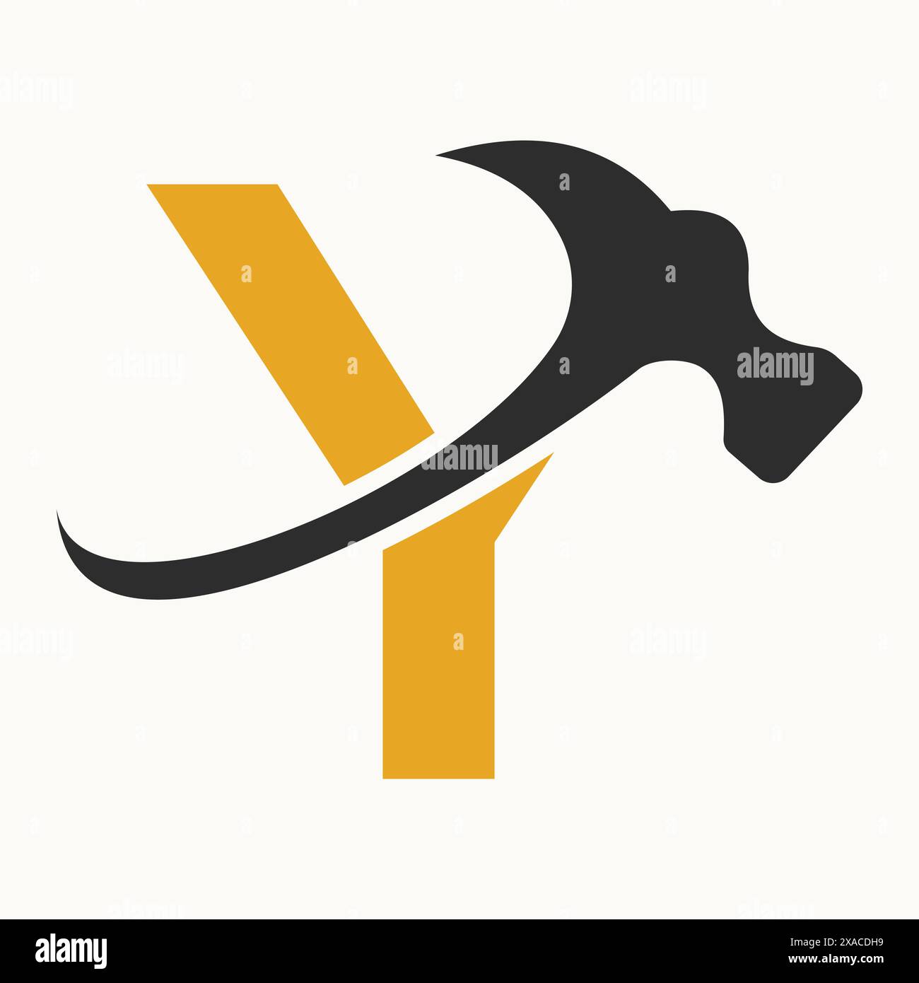 Y logo design martello immagini e fotografie stock ad alta risoluzione ...