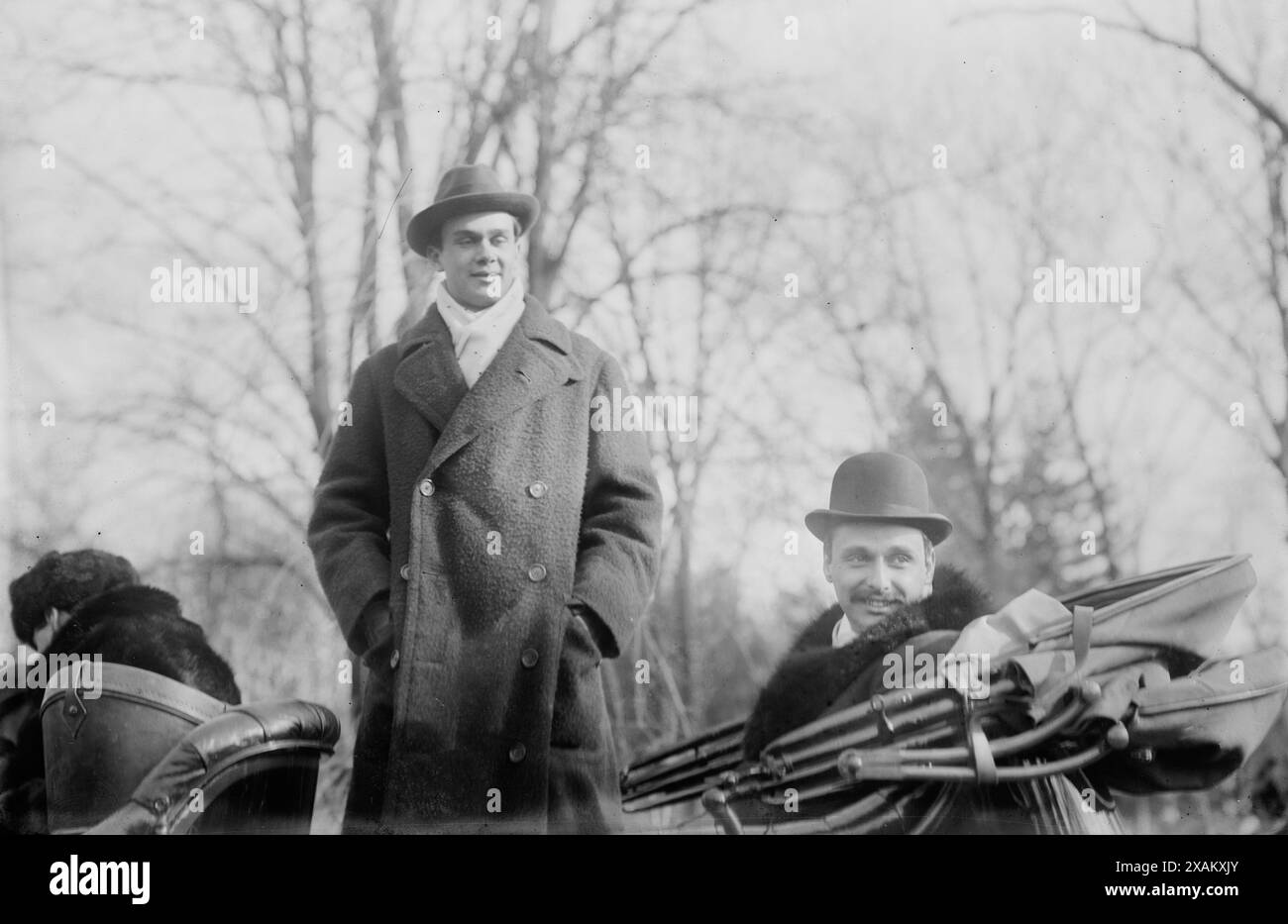 Geo. Jr. & Jay Gould al matrimonio di Helen, 1913. Probabilmente mostra ...