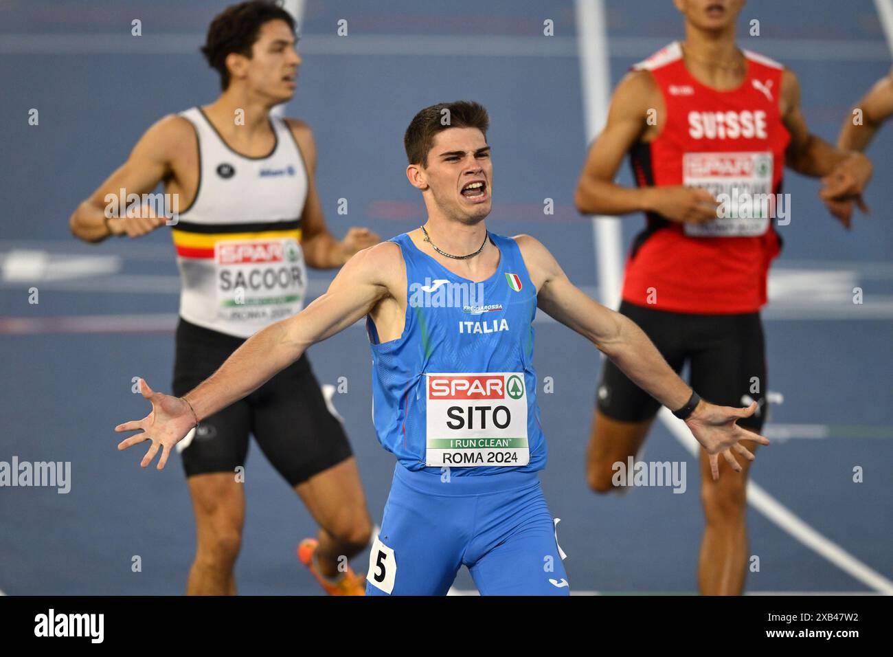 Roma, Italia. 9 giugno 2024. Luca sito dell'Italia in azione nelle ...