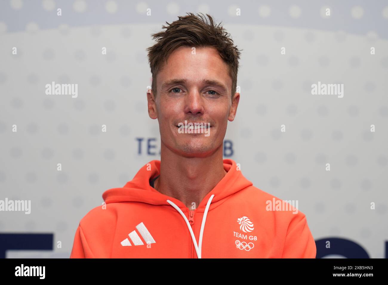 Chris Grube durante una sessione del Team GB per Parigi 2024 al ...
