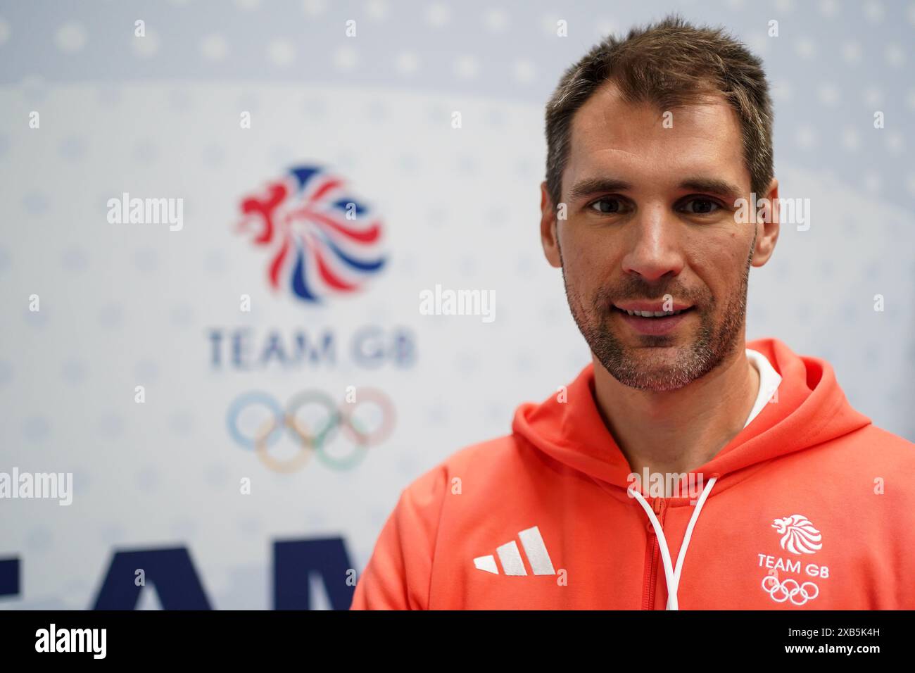 Graeme Thomas durante una sessione di preparazione del Team GB per ...