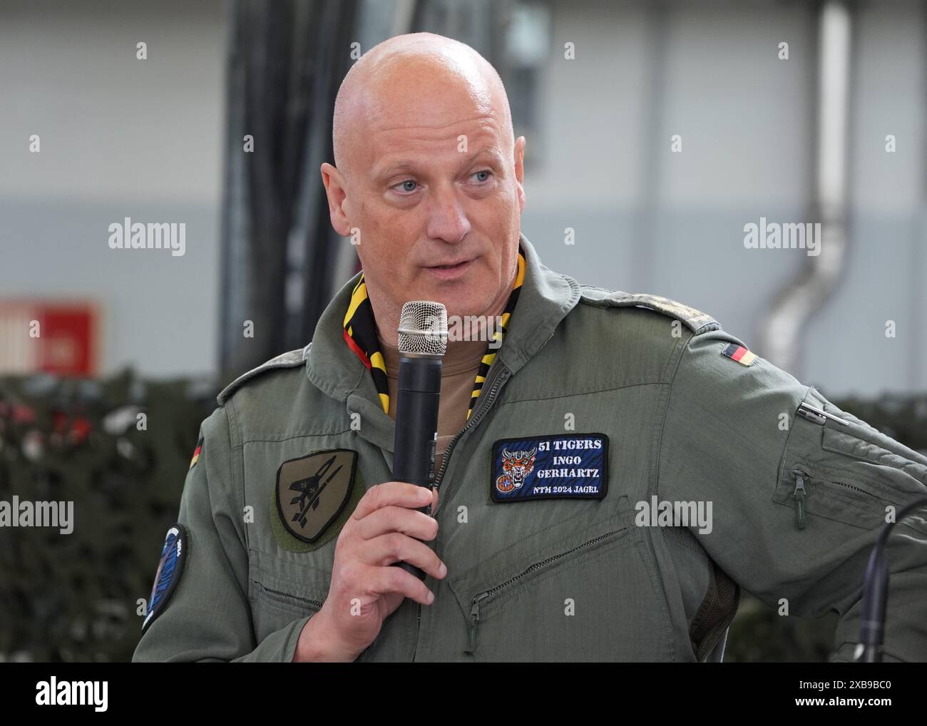Jagel, Germania. 11 giugno 2024. Il tenente generale Ingo Gerhartz ...