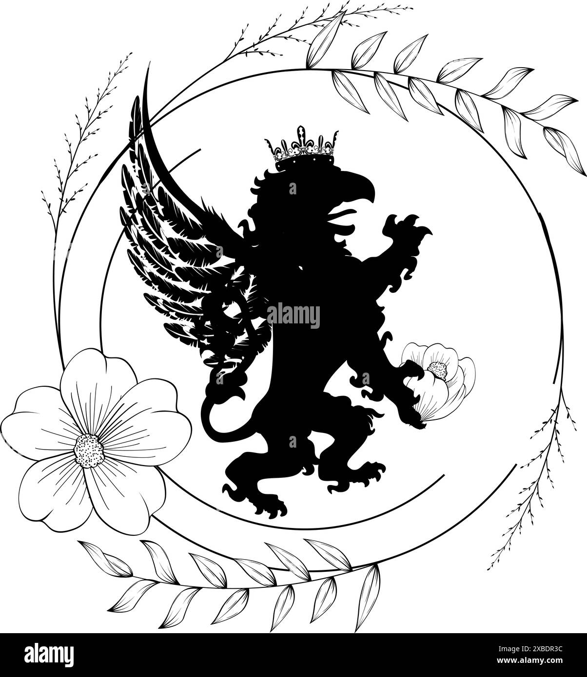 Emblema aquila stemma Foto e Immagini Stock in Bianco e Nero - Alamy