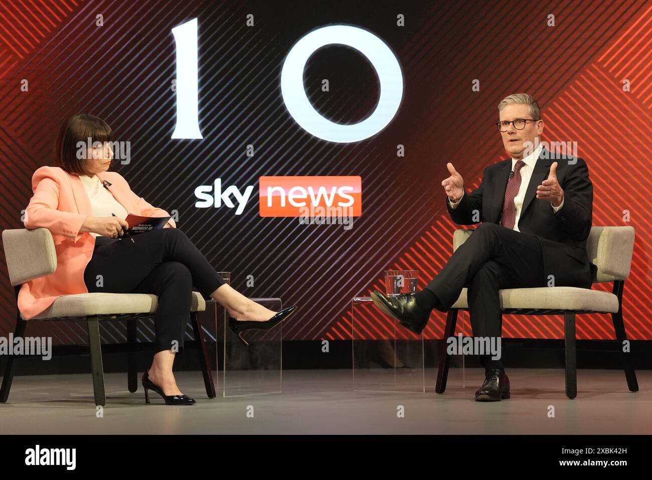 Il leader del Partito laburista Sir Keir Starmer, durante un evento ...