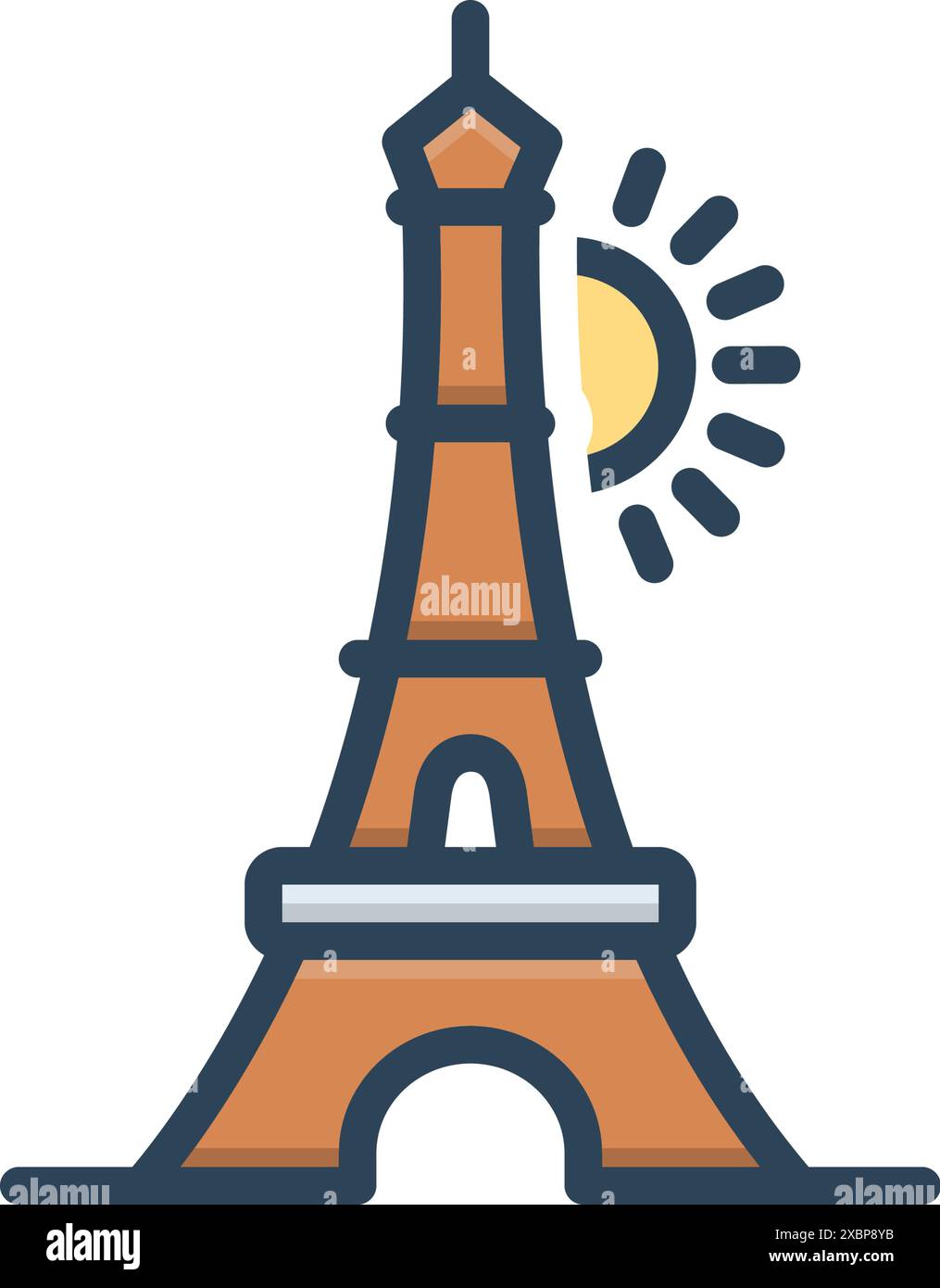 Forma della torre eiffel Immagini Vettoriali Stock - Alamy