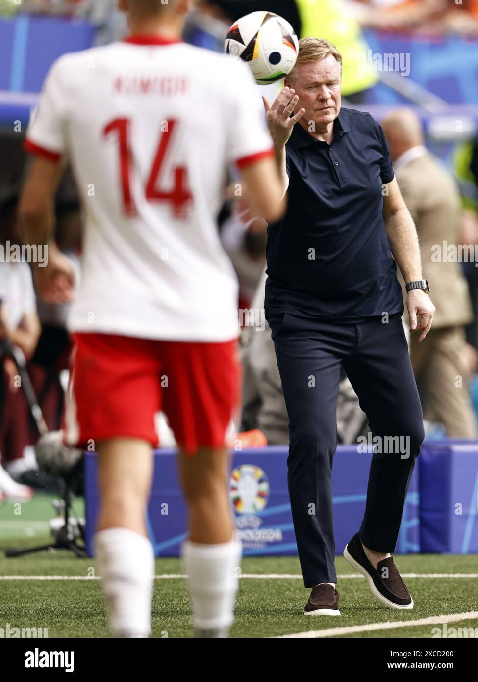 AMBURGO - Olanda allenatore Ronald Koeman durante la partita UEFA EURO ...