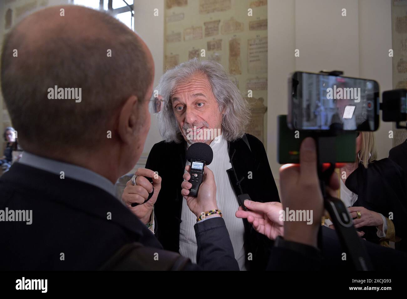 Città del Vaticano, Vaticano. 14 giugno 2024. Alessandro Bergonzoni ...