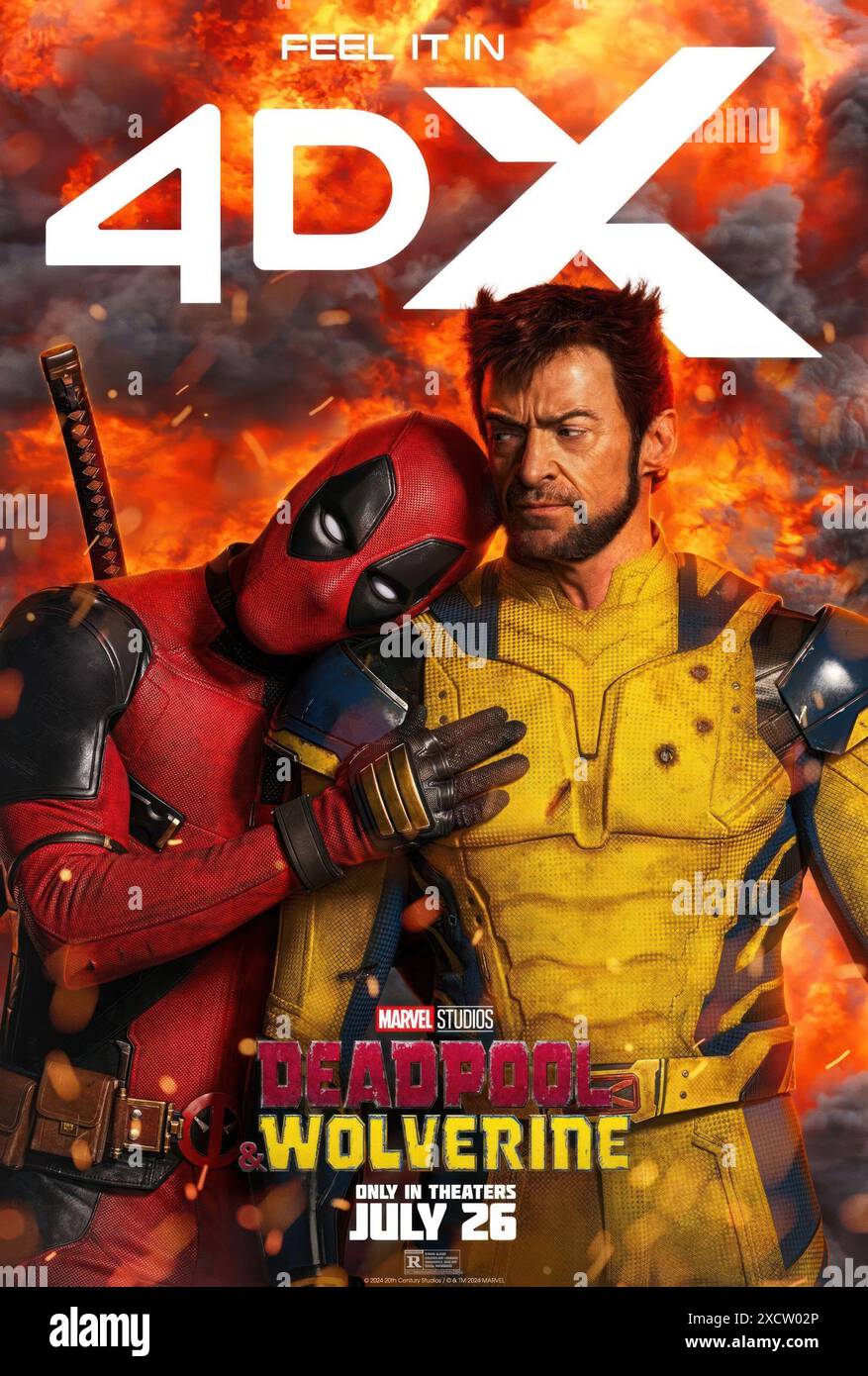 DEADPOOL & WOLVERINE, (alias DEADPOOL AND WOLVERINE, alias DEADPOOL 3), poster US 4DX, da ...