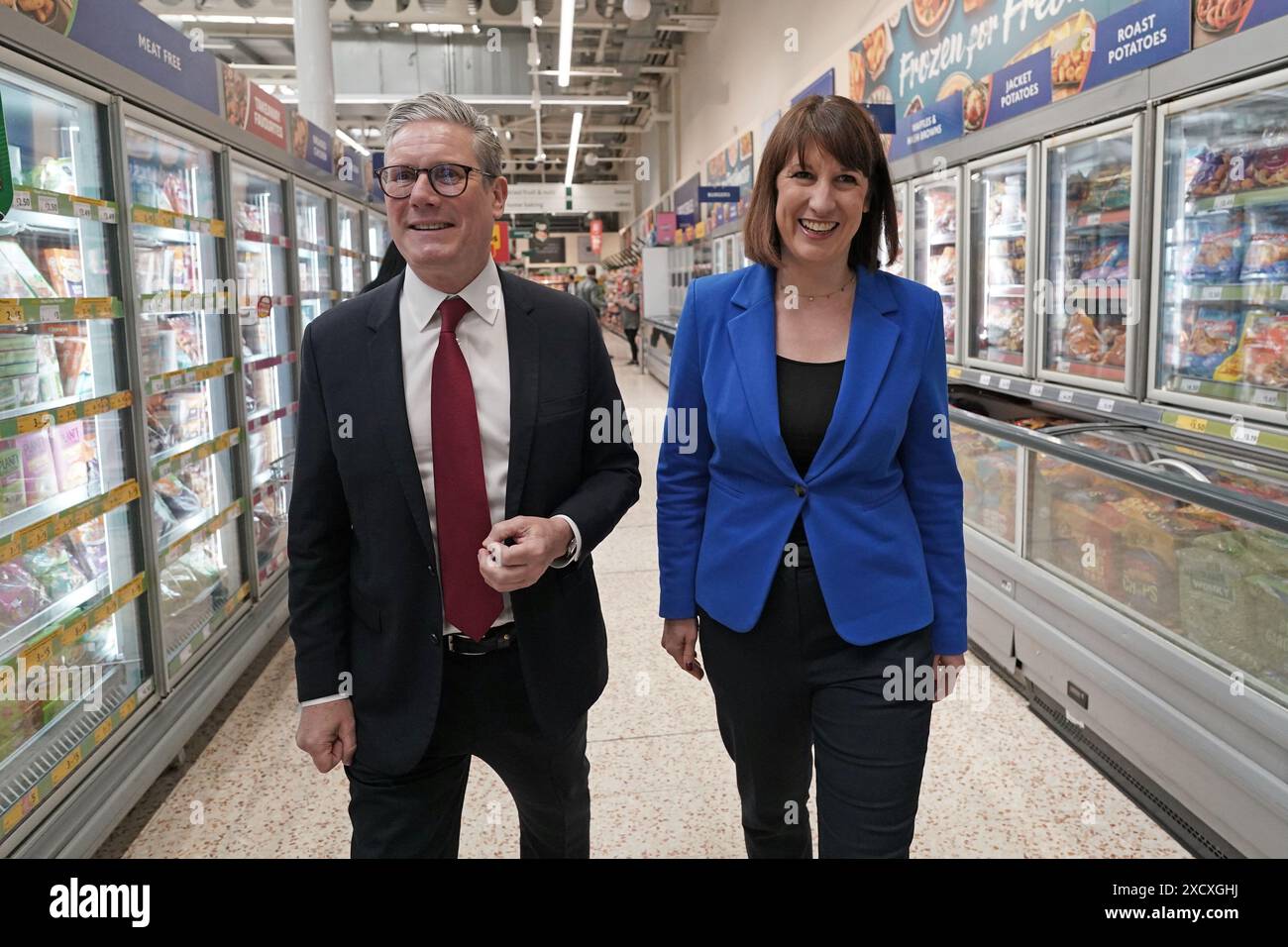 Il leader del Partito laburista Sir Keir Starmer e la cancelliera ombra ...