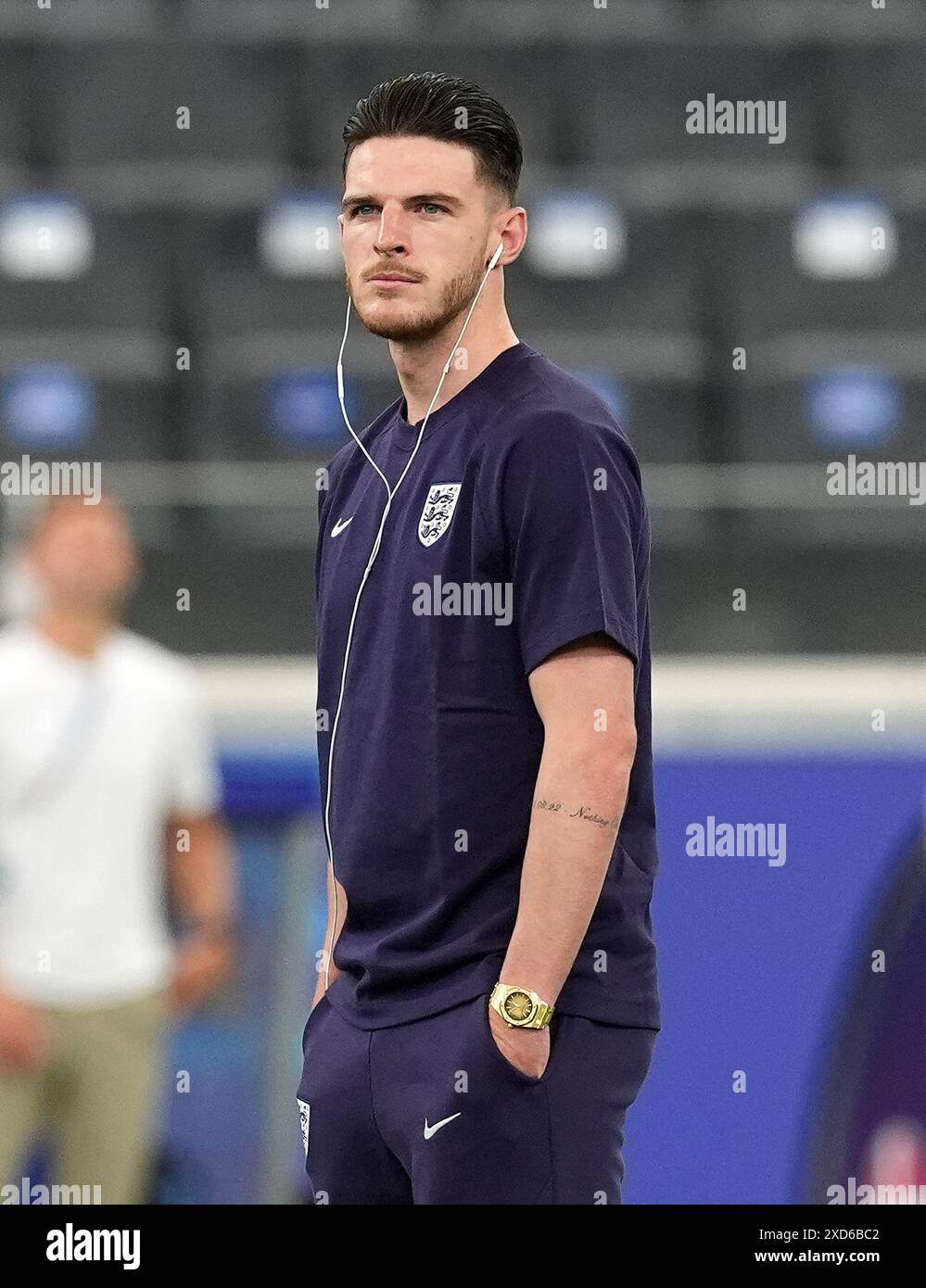 L'inglese Declan Rice arriva in vista della partita UEFA Euro 2024 all ...
