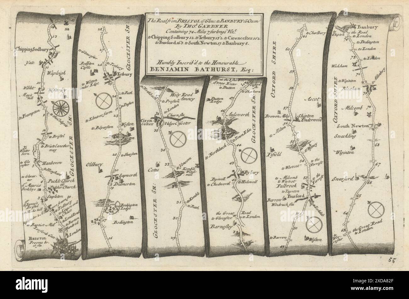Mappa di cirencester immagini e fotografie stock ad alta risoluzione ...