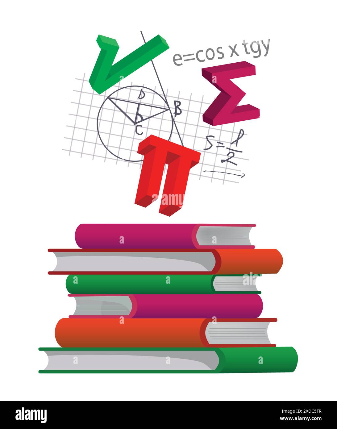 Fórmulas de álgebra Immagini Vettoriali Stock - Alamy