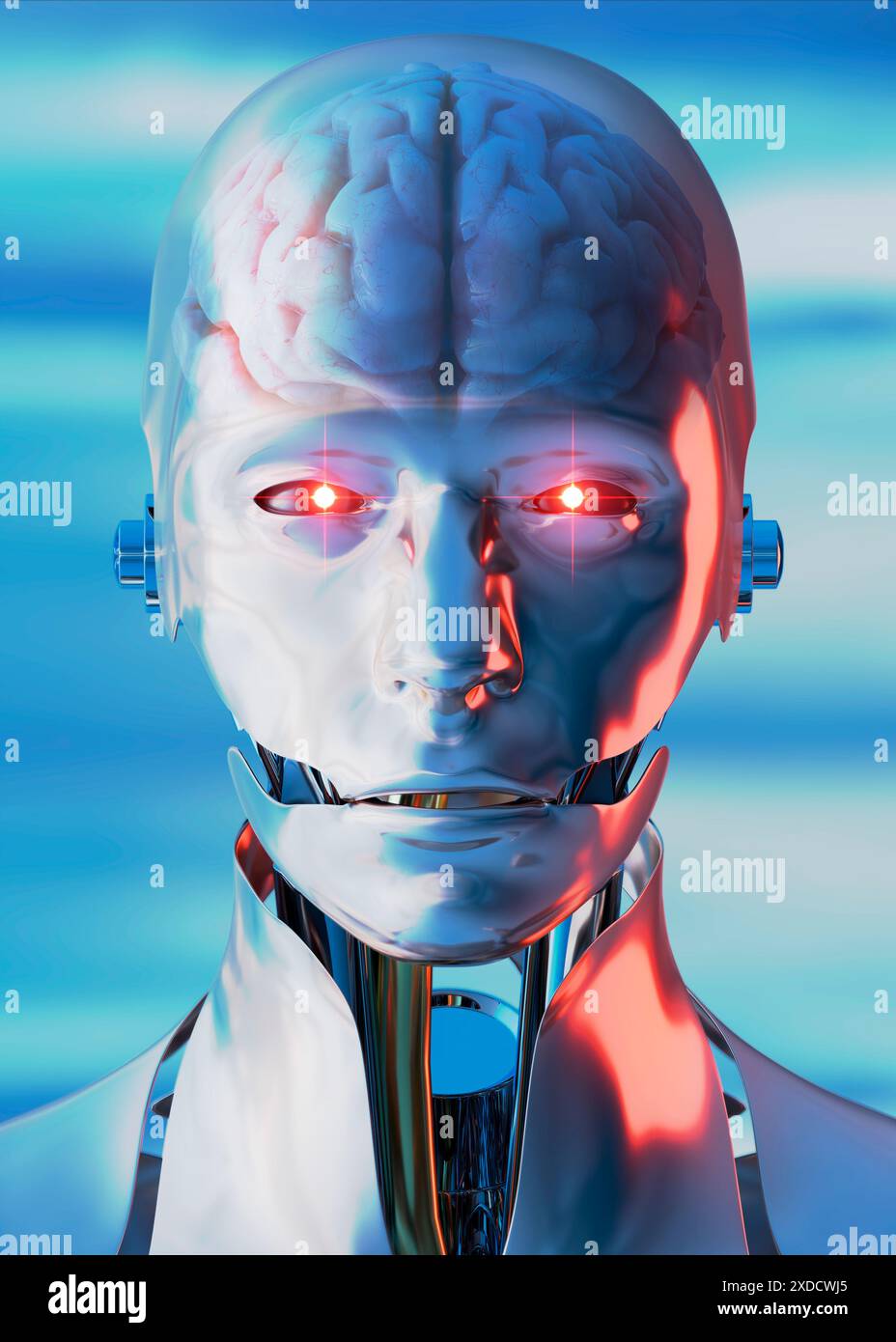 Opera d'arte di un cyborg. Acronimo di "organismo cibernetico", un ...