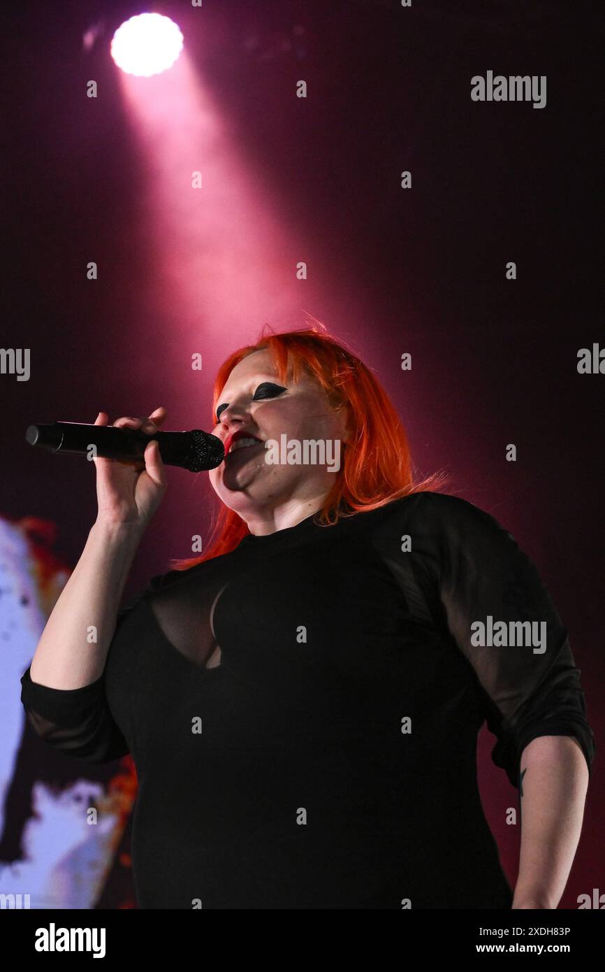Beth Ditto durante il Gossip Live Tour 2024 al Villa Ada Festival ...