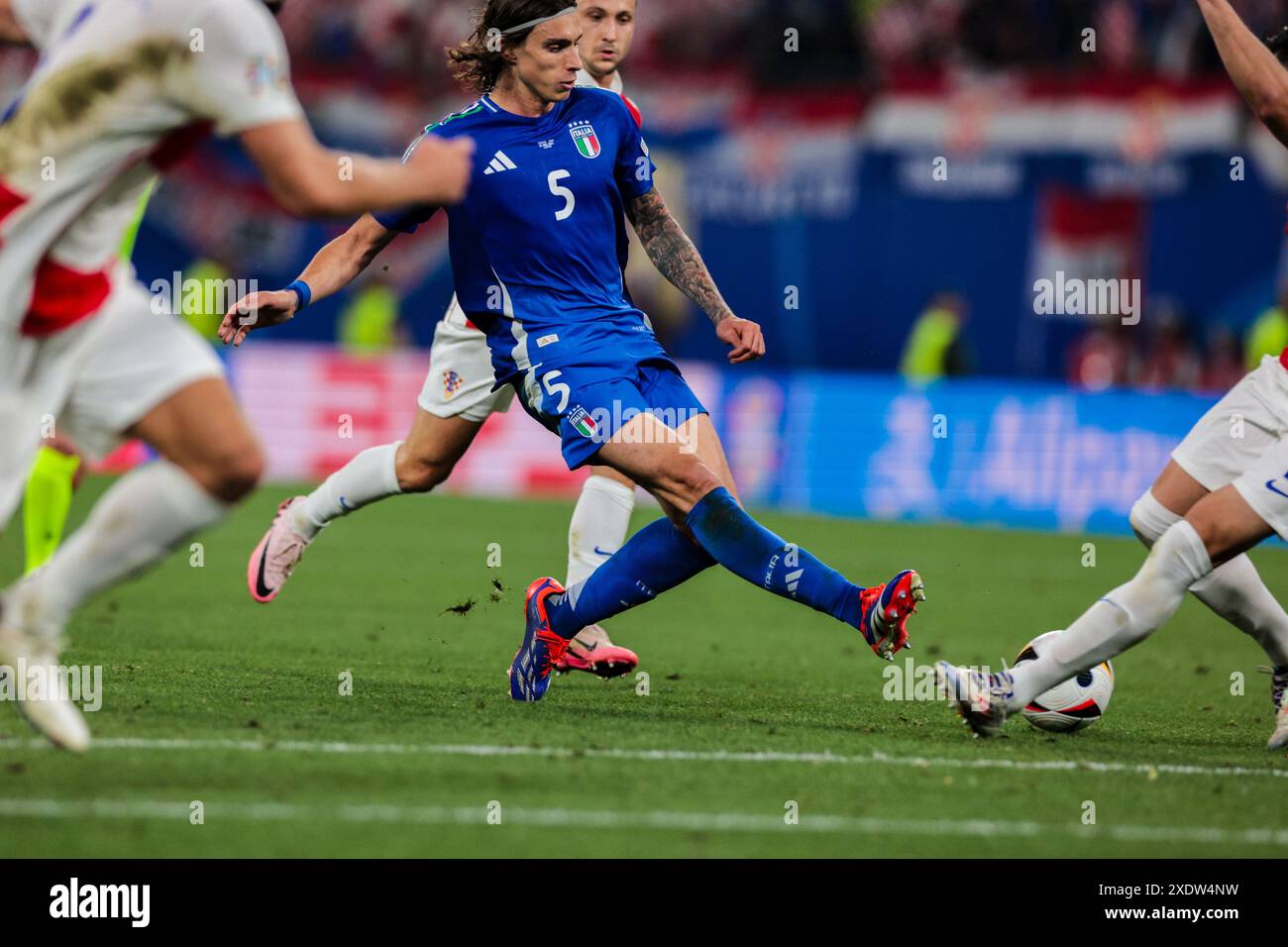 Riccardo Calafiori dell'Italia durante UEFA Euro 2024 - Croazia vs ...