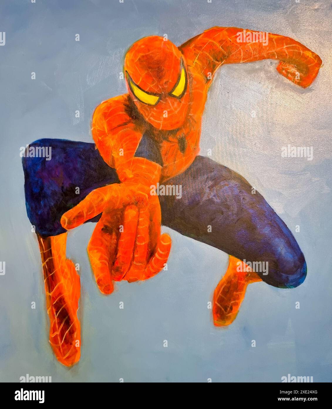 Spiderman face paint immagini e fotografie stock ad alta risoluzione ...