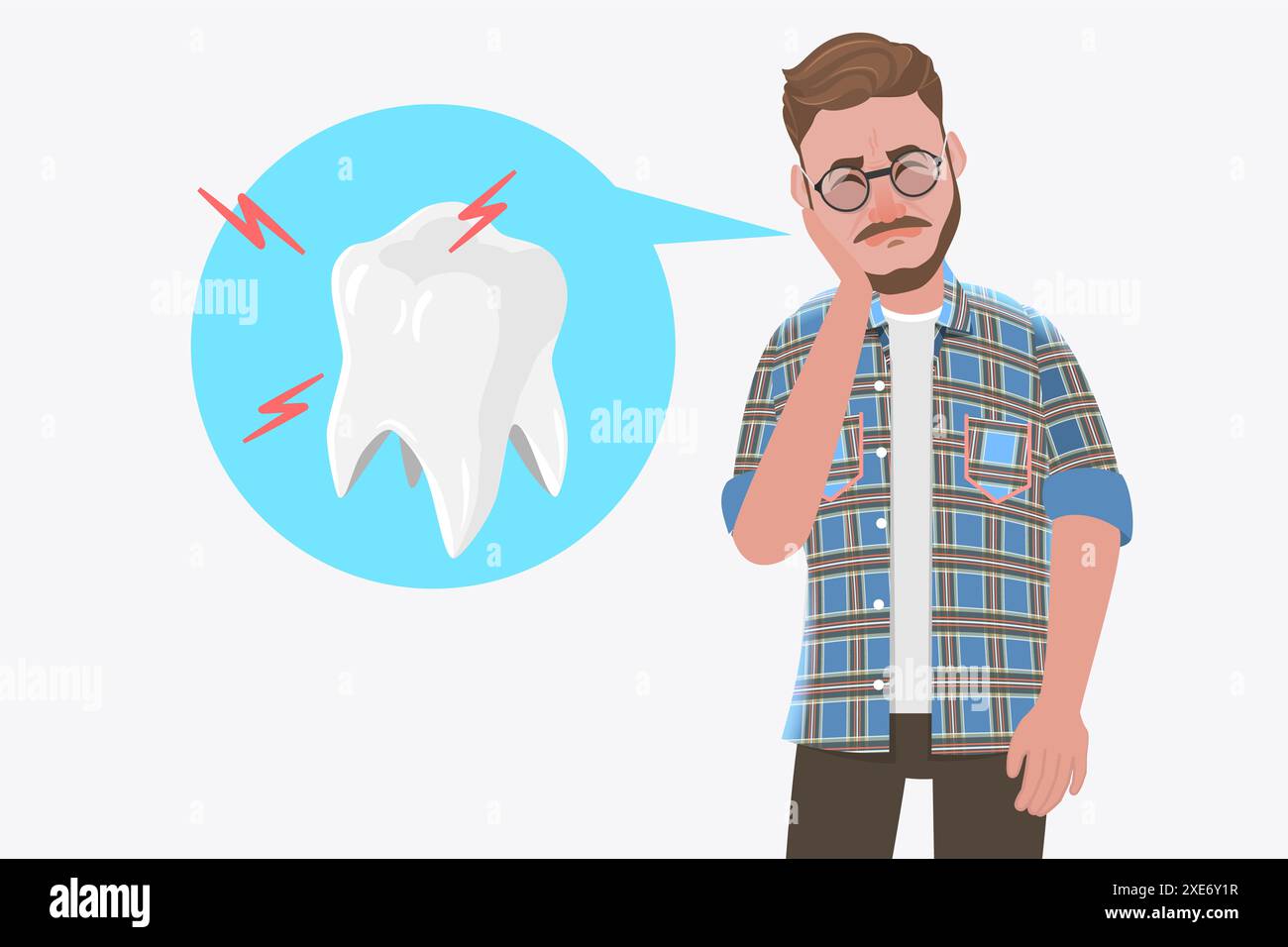 Sad man concept cartoon illustration Immagini senza sfondo e Foto Stock ...