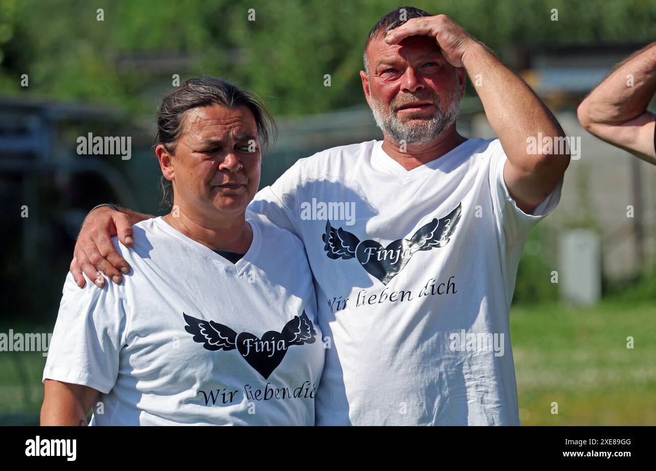 Altentreptow, Germania. 26 giugno 2024. Madre Lucienne Knapp e padre ...